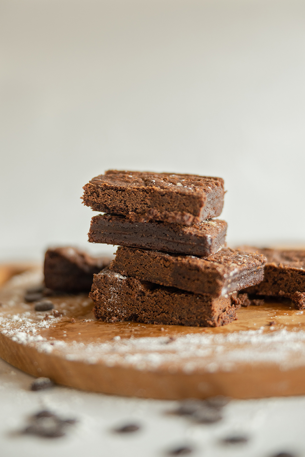 5in sq Fudge Brownie (eggless, dairy-free, refined-sugar free)